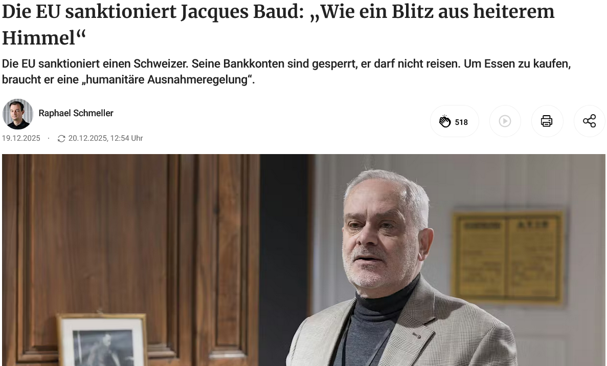 Der Bund lässt Ex-Geheimdienstler Jacques Baud fallen